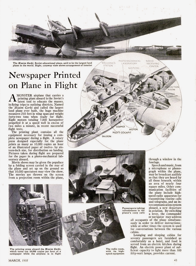 The strange history of a futuristic Soviet propaganda plane